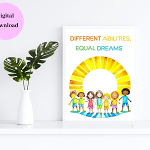 Inclusive Classroom Decor Special Education Poster Diversity - Etsy
