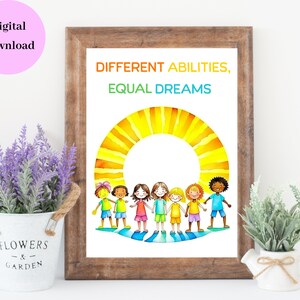 Inclusive Classroom Decor Special Education Poster Diversity - Etsy