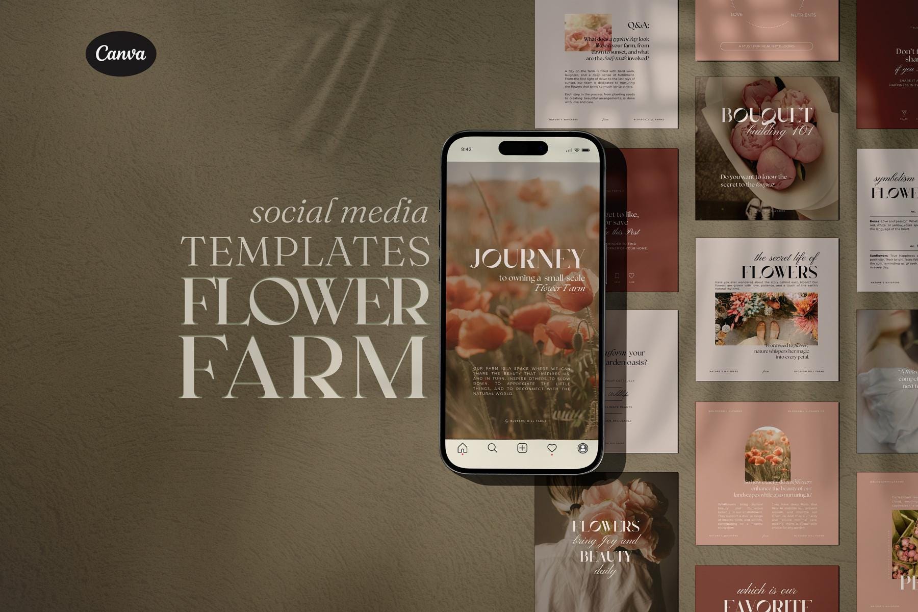 Social Media Templates for Canva Instagram Templates Social Media ...