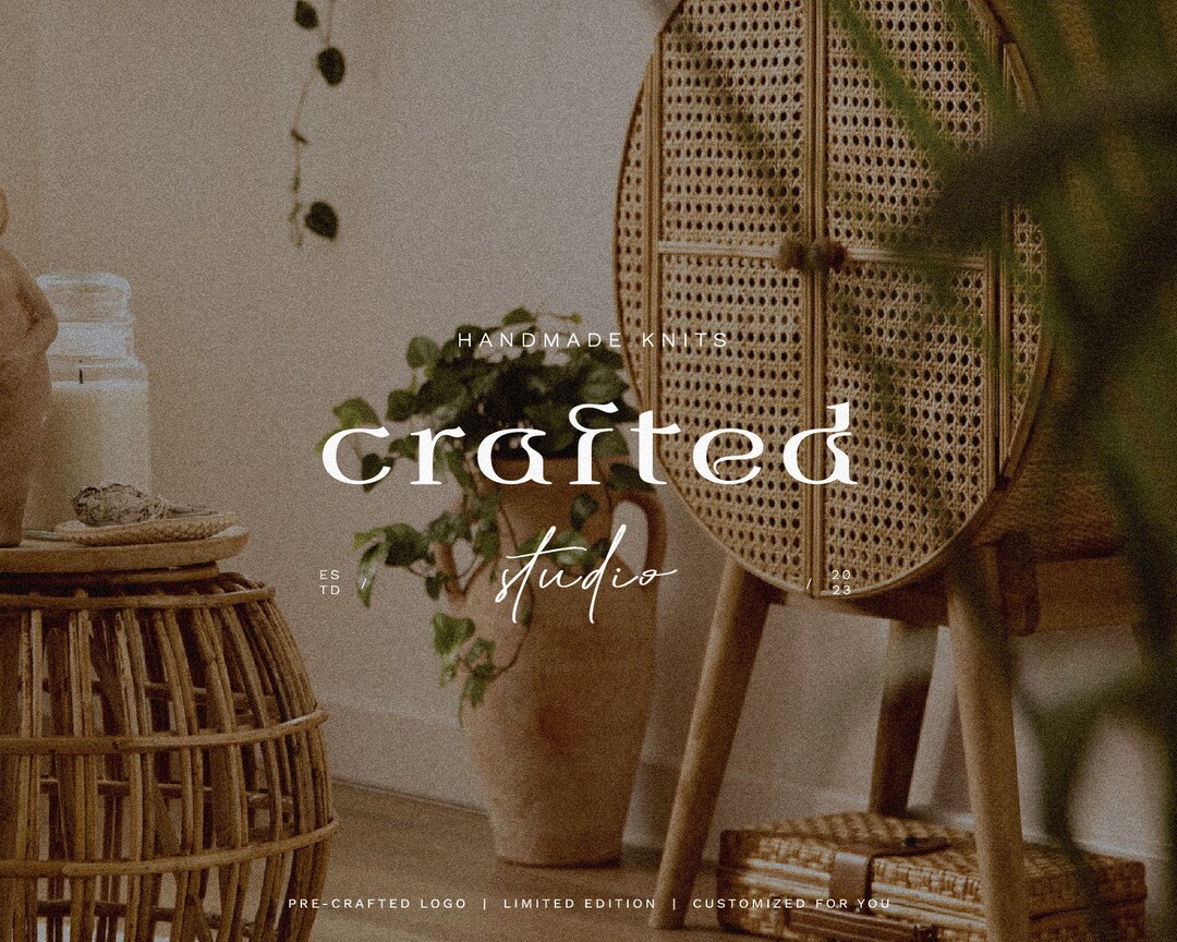 Pre-made Logo / Logo Suite: Crafted / Brand Design / Branding - Etsy
