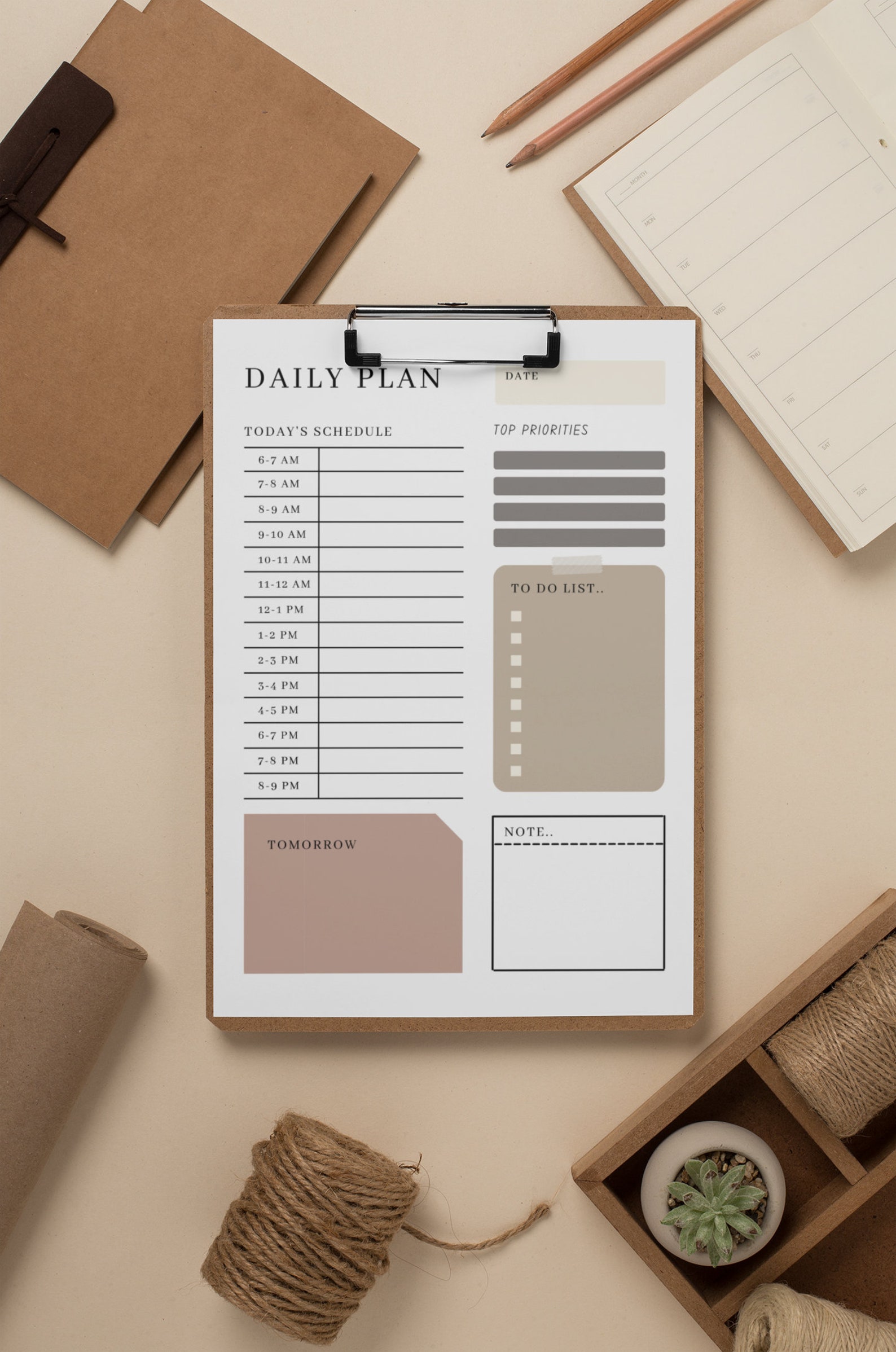 Daily Planner - Etsy
