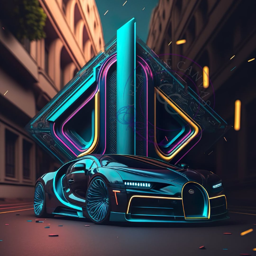 Bugatti Chiron, Abstract Art, Digital Print - Etsy