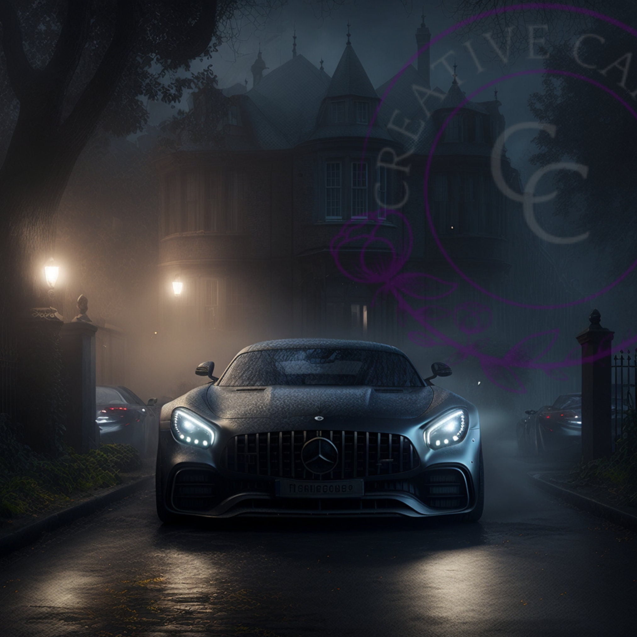Mercedes AMG, Digital Print, AMG Nights - Etsy