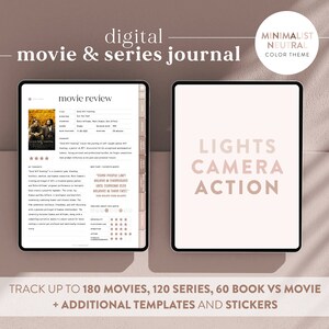Digital Movie and TV Series Journal for Goodnotes TV and Film Planner ...