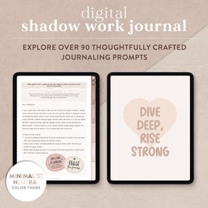 Digital Shadow Work Journal for Self-discovery, Guided Healing ...