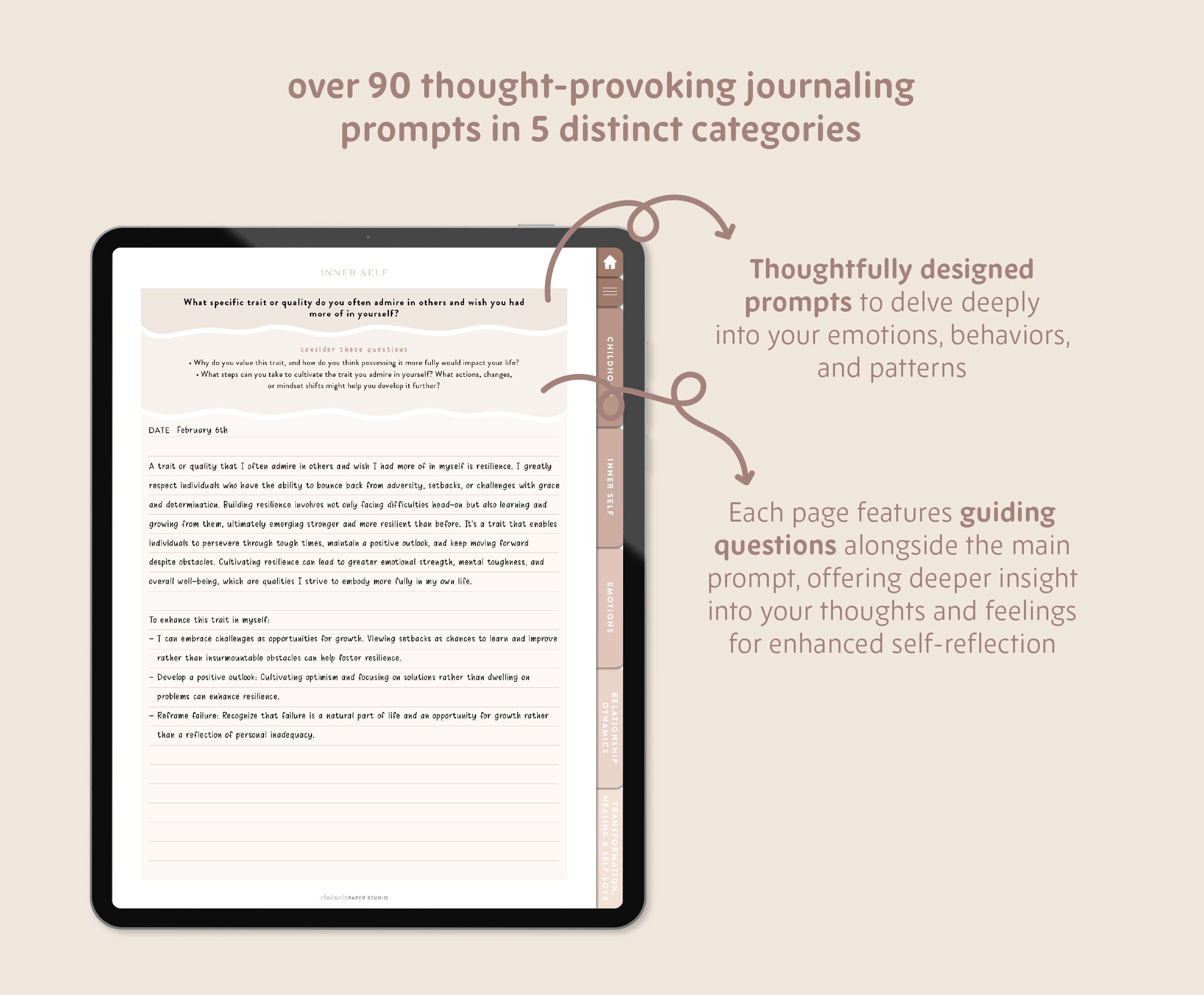 Digital Shadow Work Journal for Self-discovery, Guided Healing ...