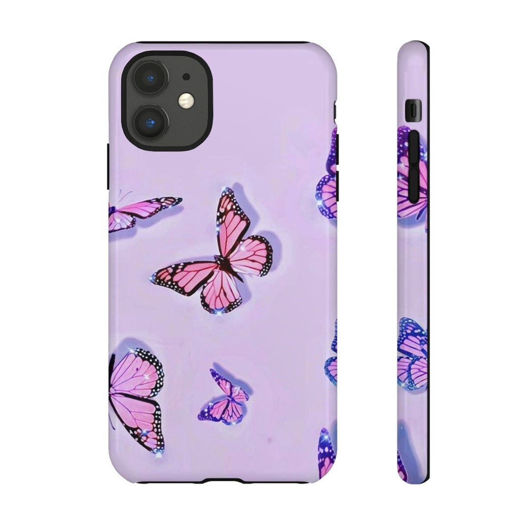 Purple Butterfly iPhone Android Cases - Etsy