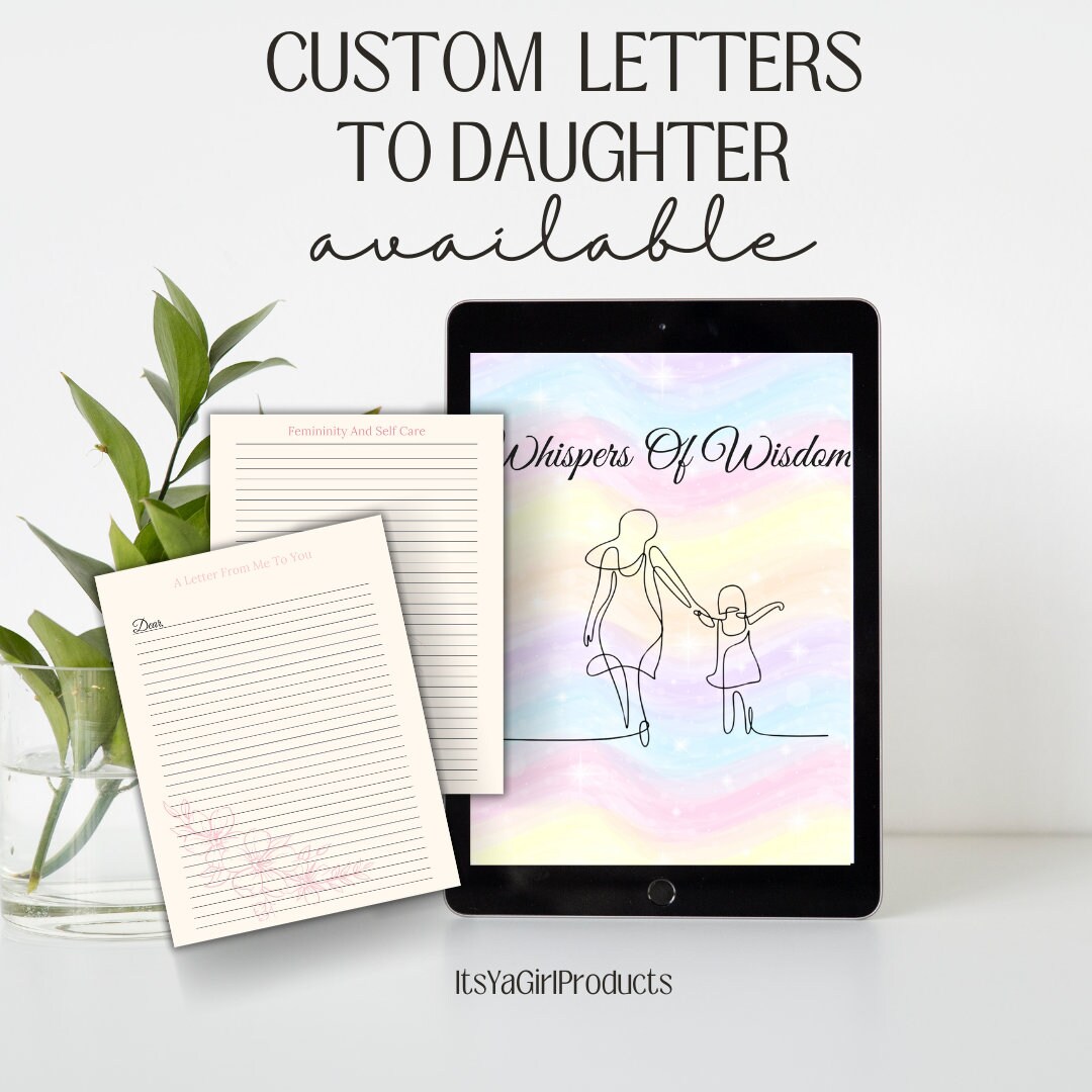 Personalized Digital Letters to My Daughter - Etsy