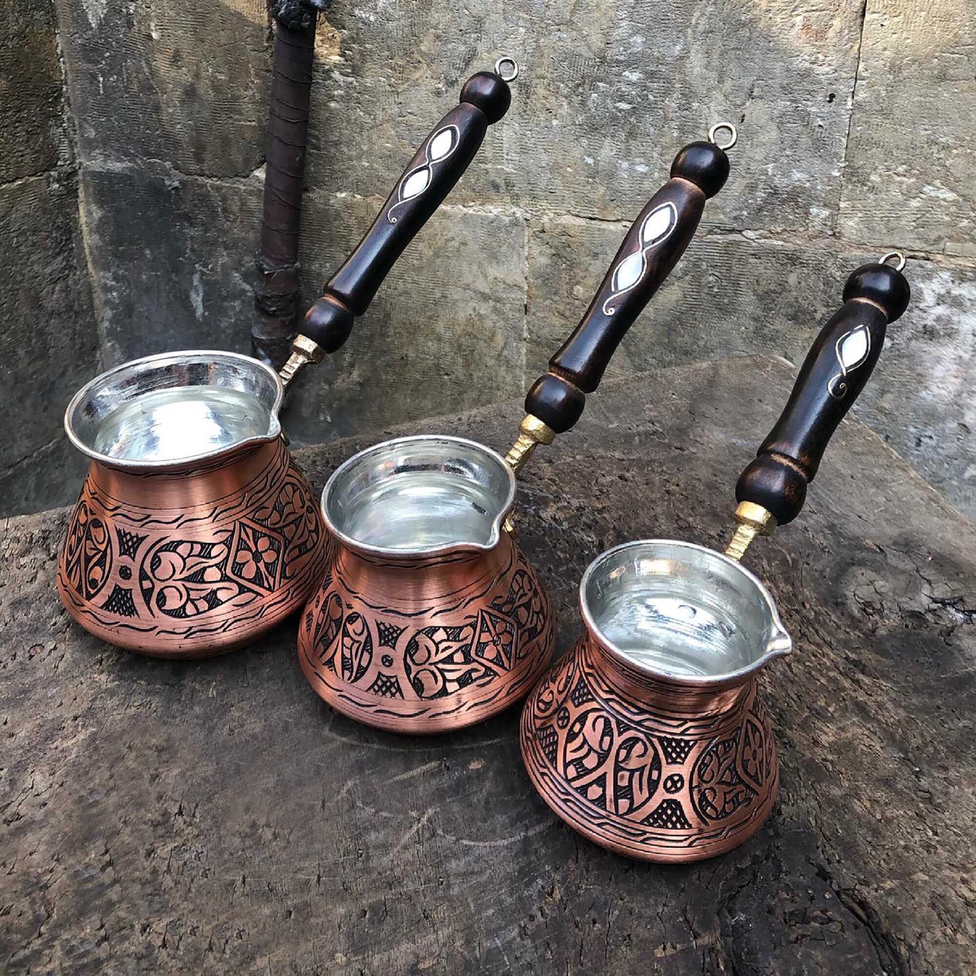 Copper Coffee Pot, Turkish Copper Coffee Pot, Cezve, Ibrik, Briki ...