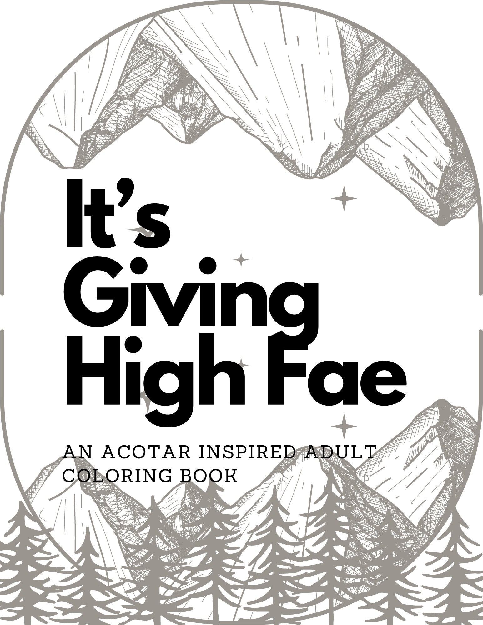 It's Giving High Fae -- Fan Made ACOTAR Inspired Coloring Book for ...