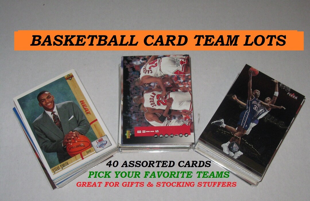 BASKETBALL Team Lots 40 Cards Pick Your Favorite Team - Etsy