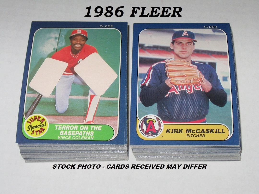 1986 Fleer BASEBALL Lot (40 Cards) - Etsy