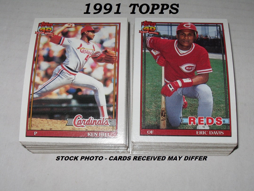 1991 Topps BASEBALL Lot (100 Cards) - Etsy