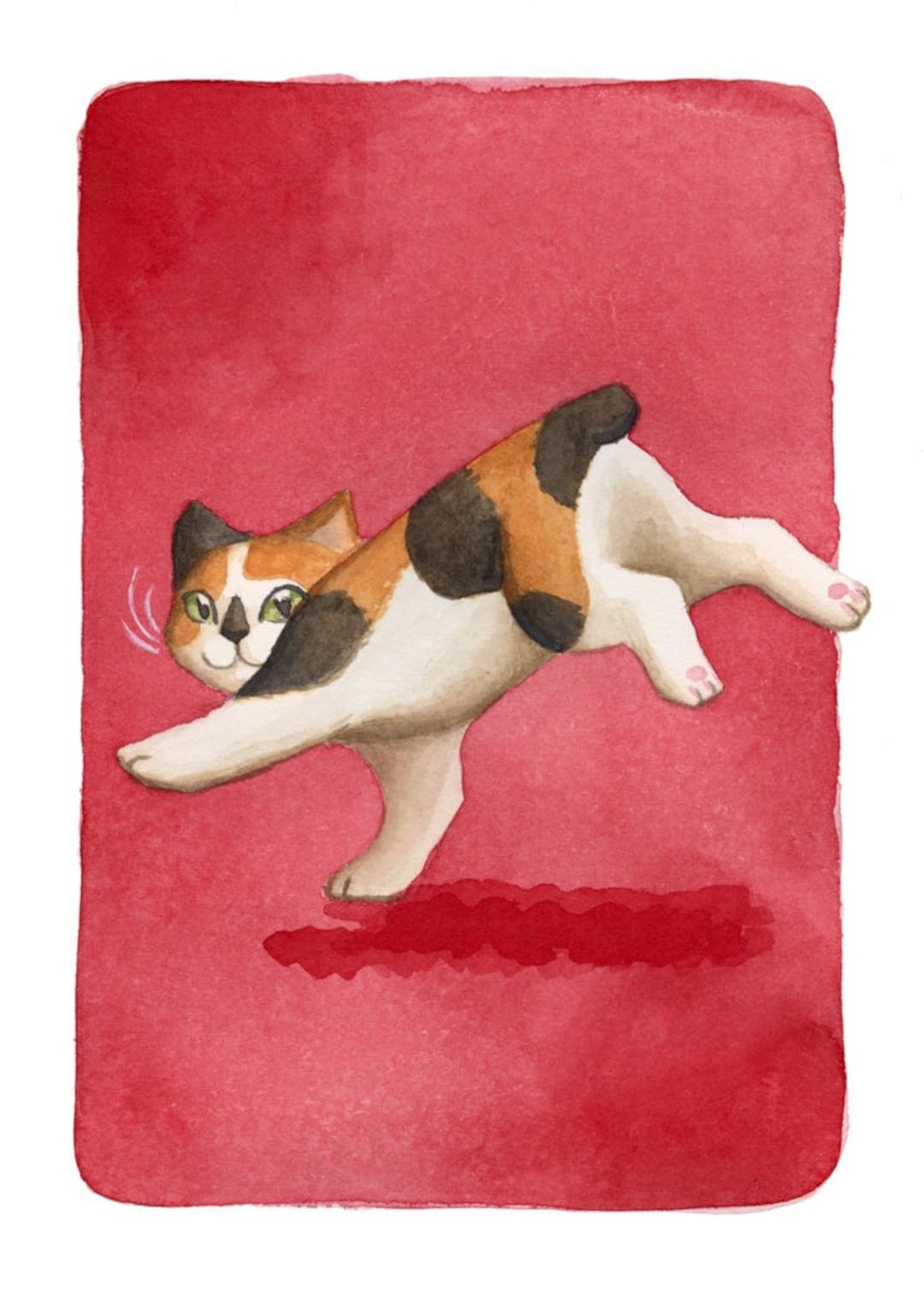 Manx Cat Art Print - Etsy