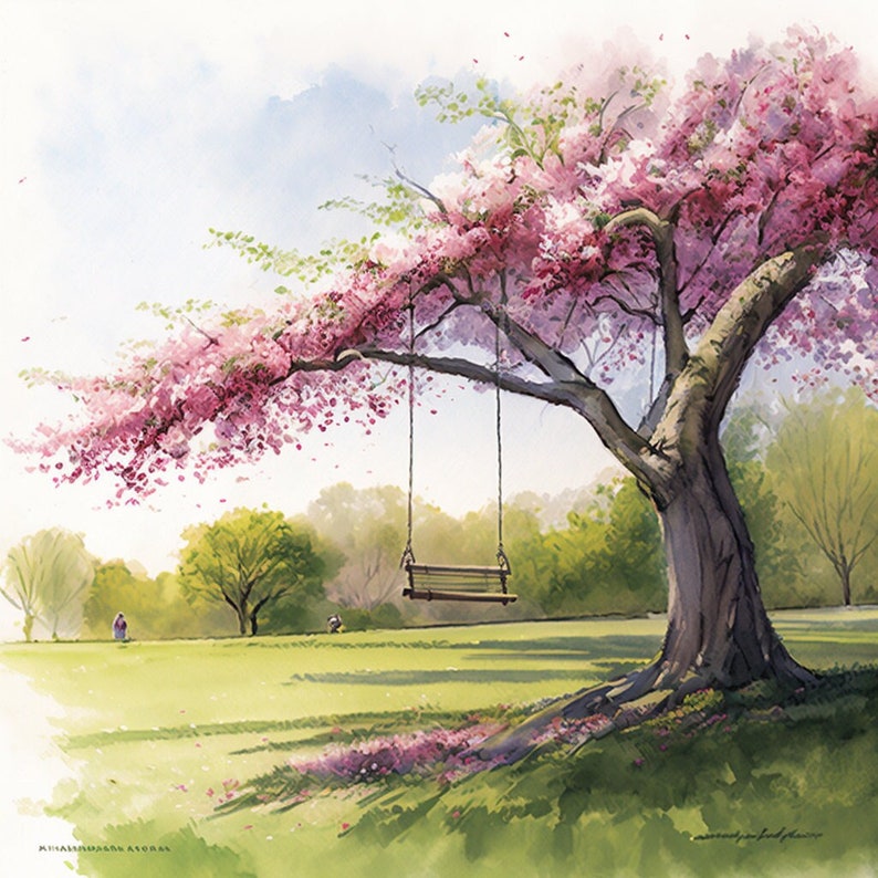 Cherry Blossom Tree Digital Download - Etsy