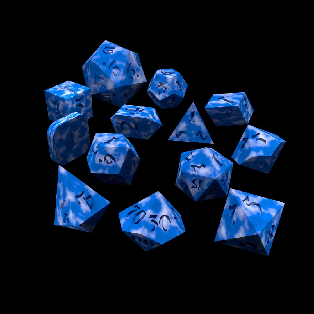 Master Dice Set Ready to Print DIGITAL DOWNLOAD 13 Piece Sharp Edge Set ...