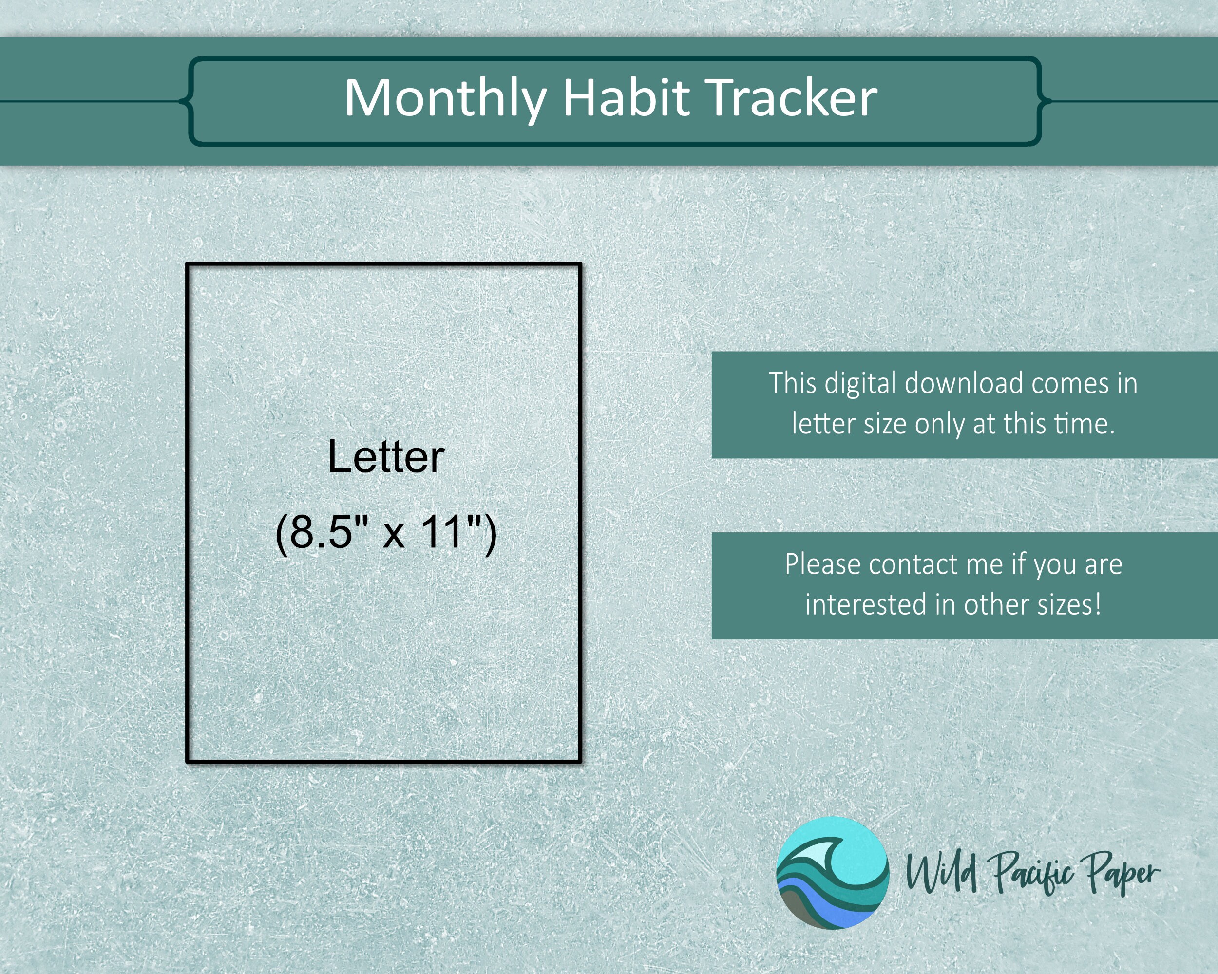 Habit Tracker, Monthly, Journal, Printable - Etsy