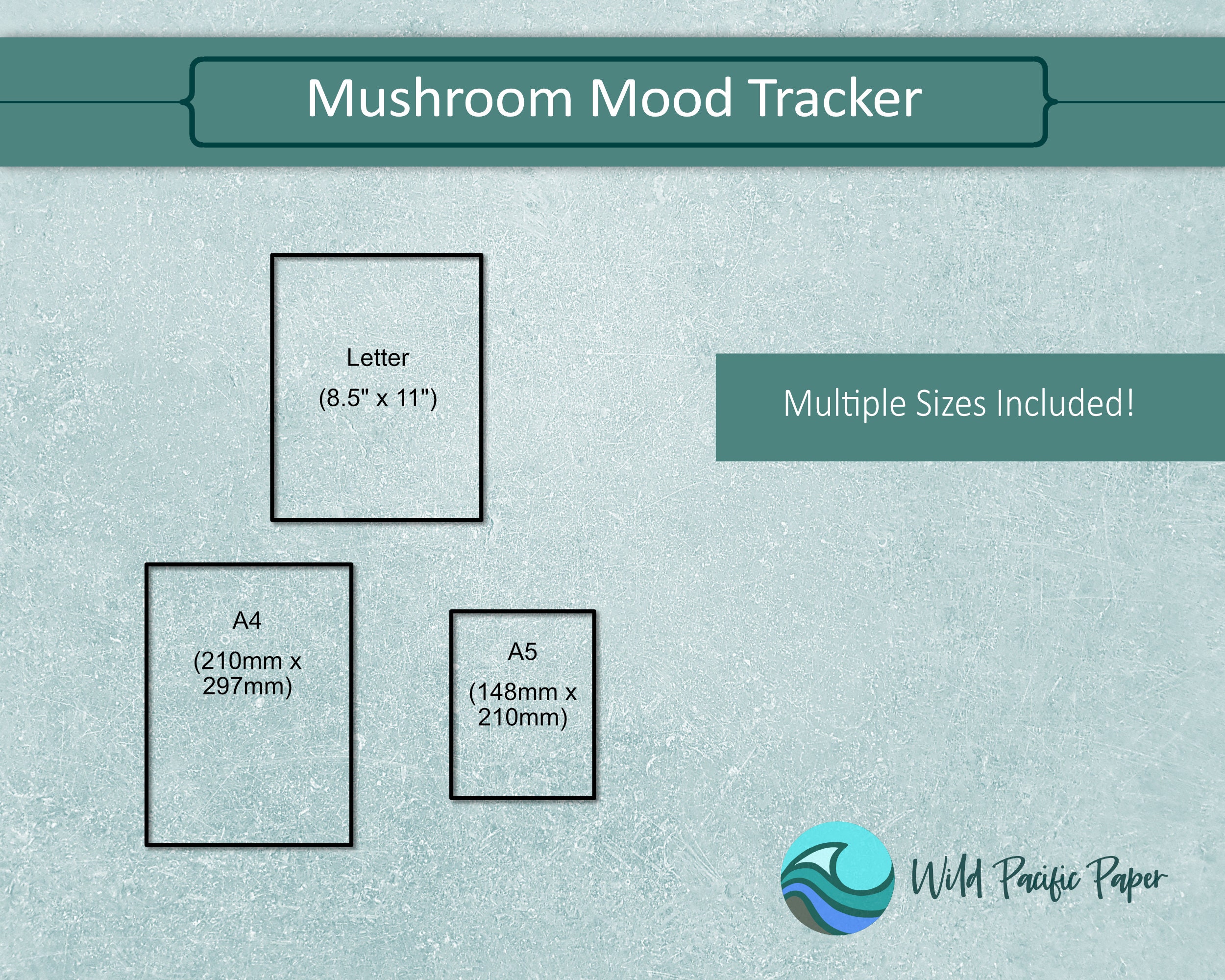 Mushroom Mood Tracker, Habit Tracker, Journal, Printable - Etsy