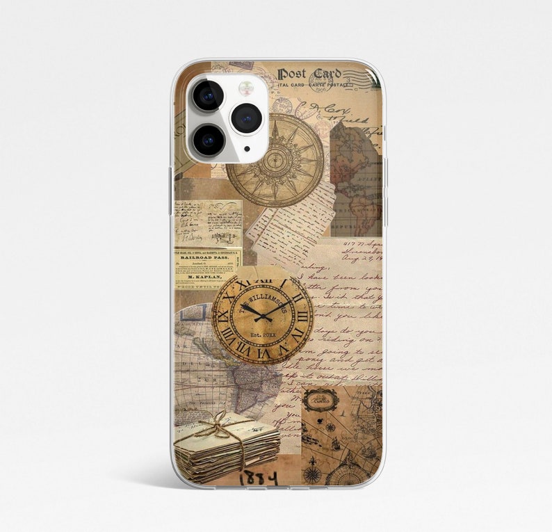 World Map Phone Case: Clear Travel Print Cover - Etsy