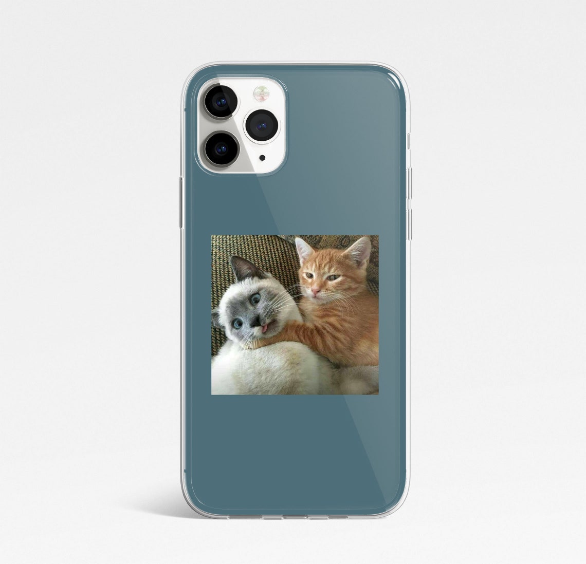 Funny Meme Cat Phone Case, Clear TPU Rubber - Etsy