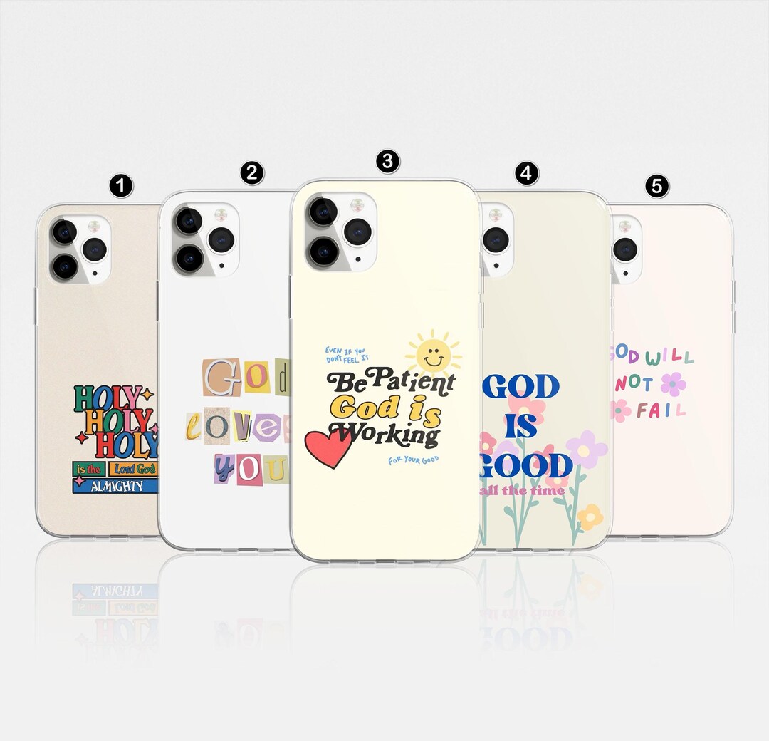 Aesthetic Jesus God Phone Case Christian Bible Verses Cover for iPhone ...