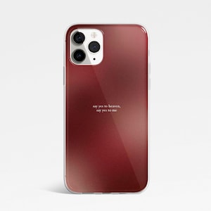 Burgundy Phone Case Red Aesthetics Valentines Phone Cover for iPhone 17 ...