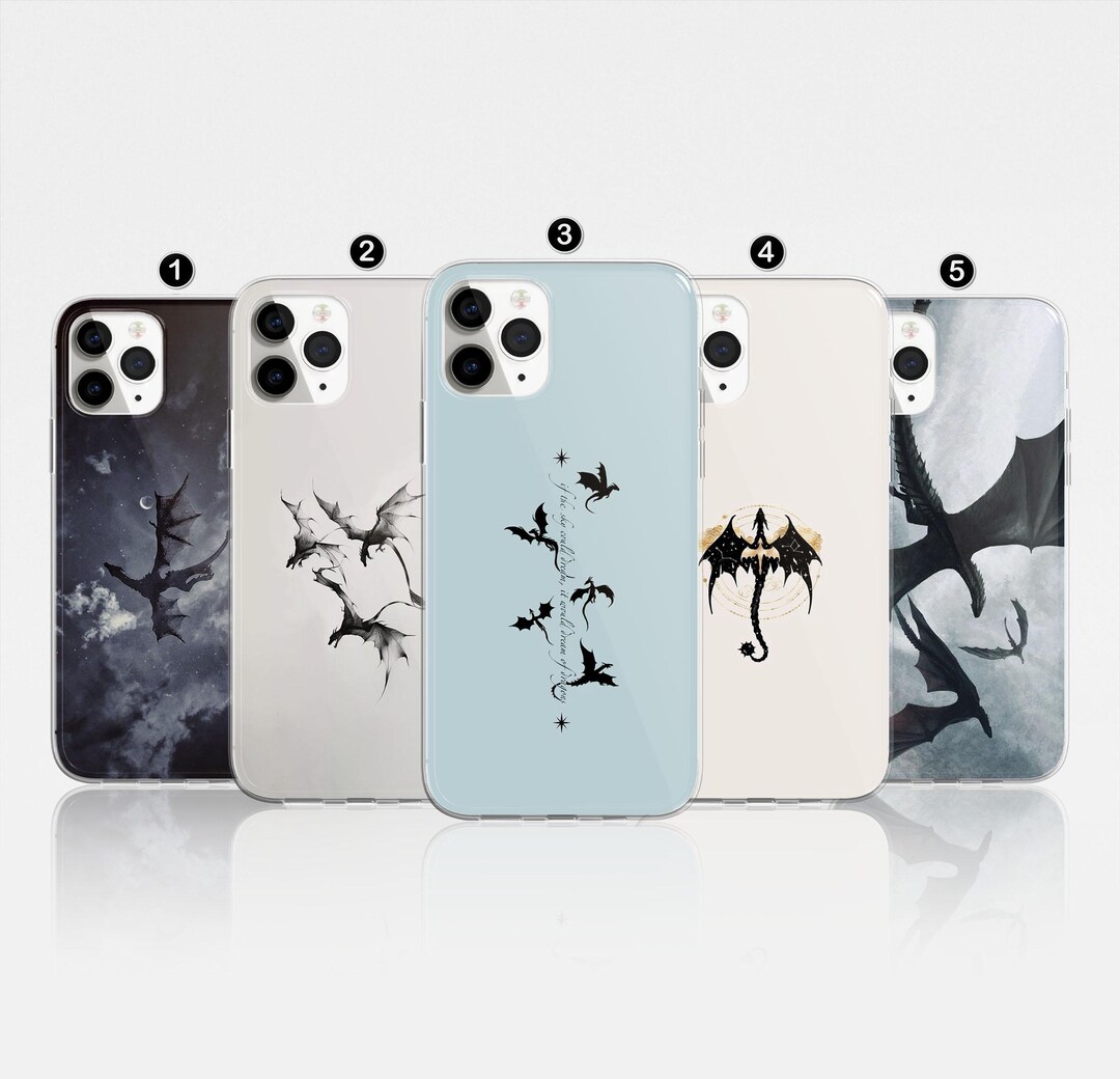 Fantasy Dragon Phone Case Bookish Cover for iPhone 17 Pro Max, 16e, 15 ...
