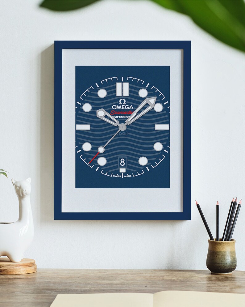 Omega Seamaster Dial Minimal Poster Design - Etsy