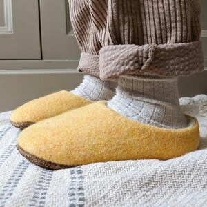 Woolen Kids Clogs With Leather Sole - Etsy