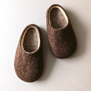 Woolen Kids Clogs With Leather Sole - Etsy