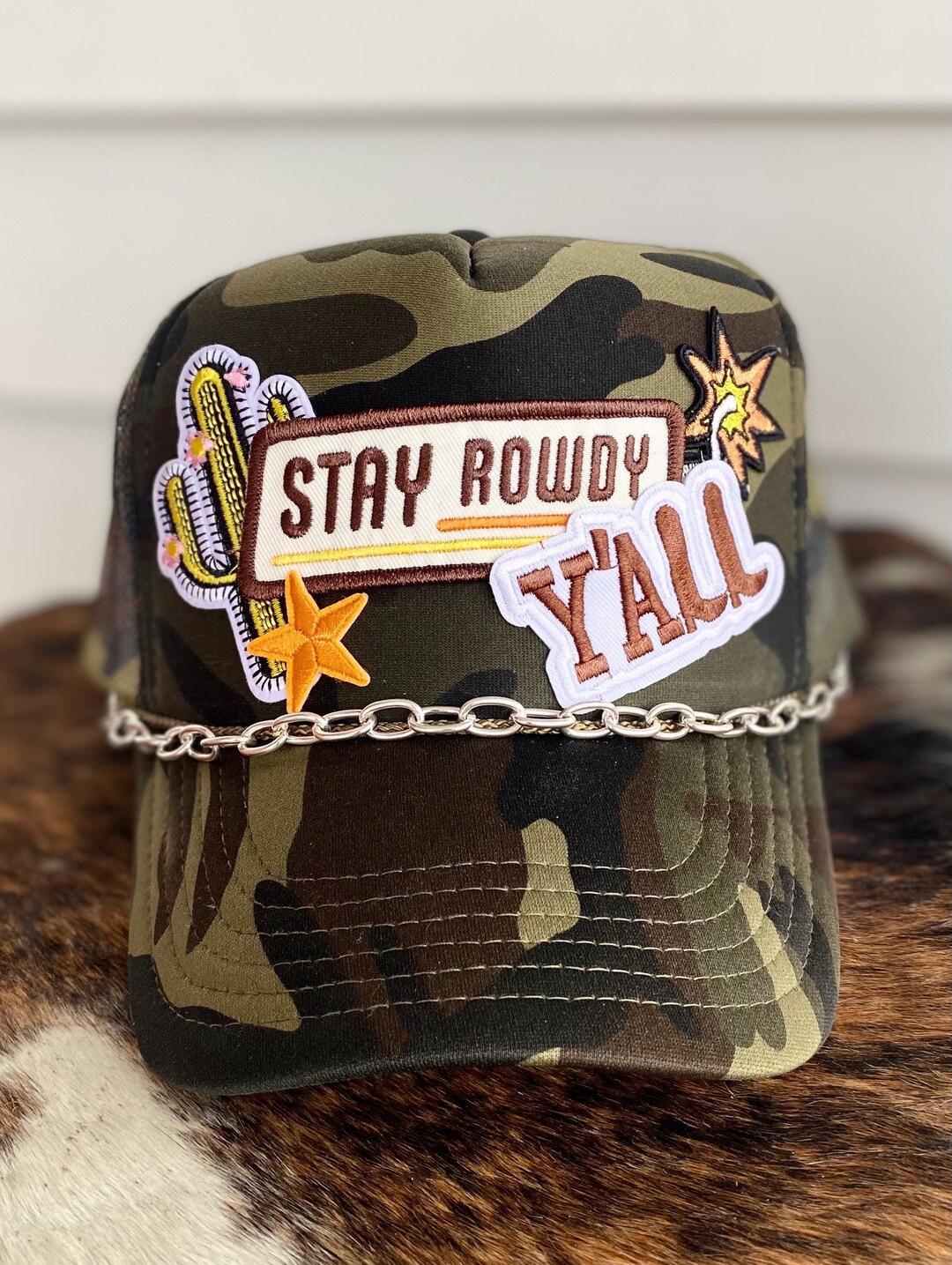 Western Patch Hat - Etsy