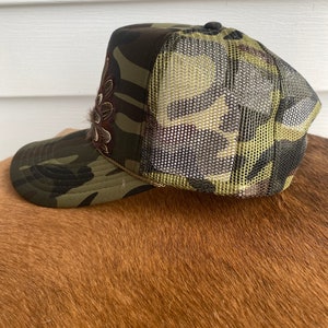 Camo Feather Trucker Hat: Western Cowgirl Boho Rodeo - Etsy