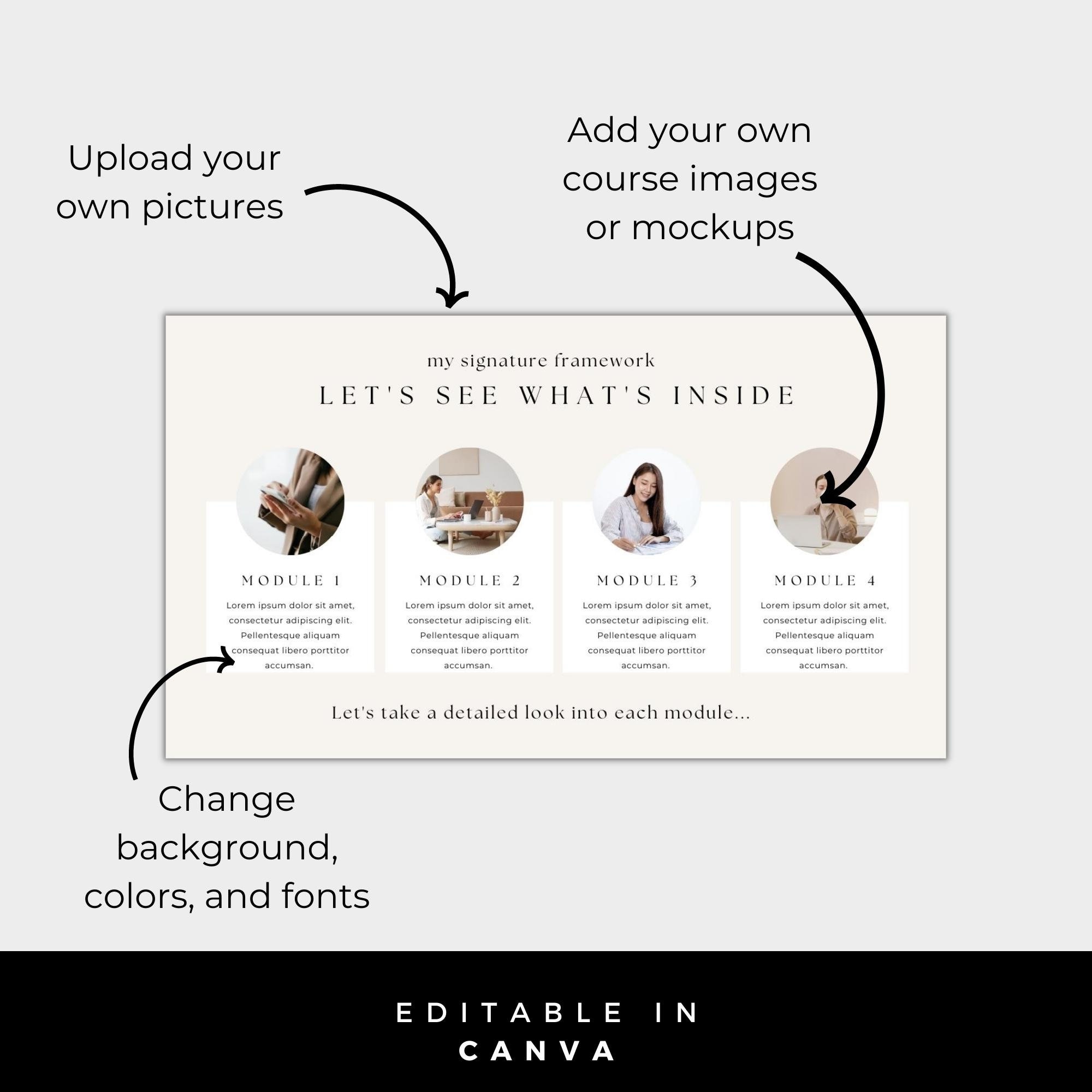 Landing Page Template Canva Canva Website Template Canva - Etsy