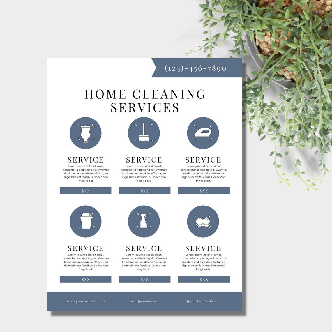 5 Cleaning Service Flyer Templates Housekeeping Flyer Editable Cleaners ...