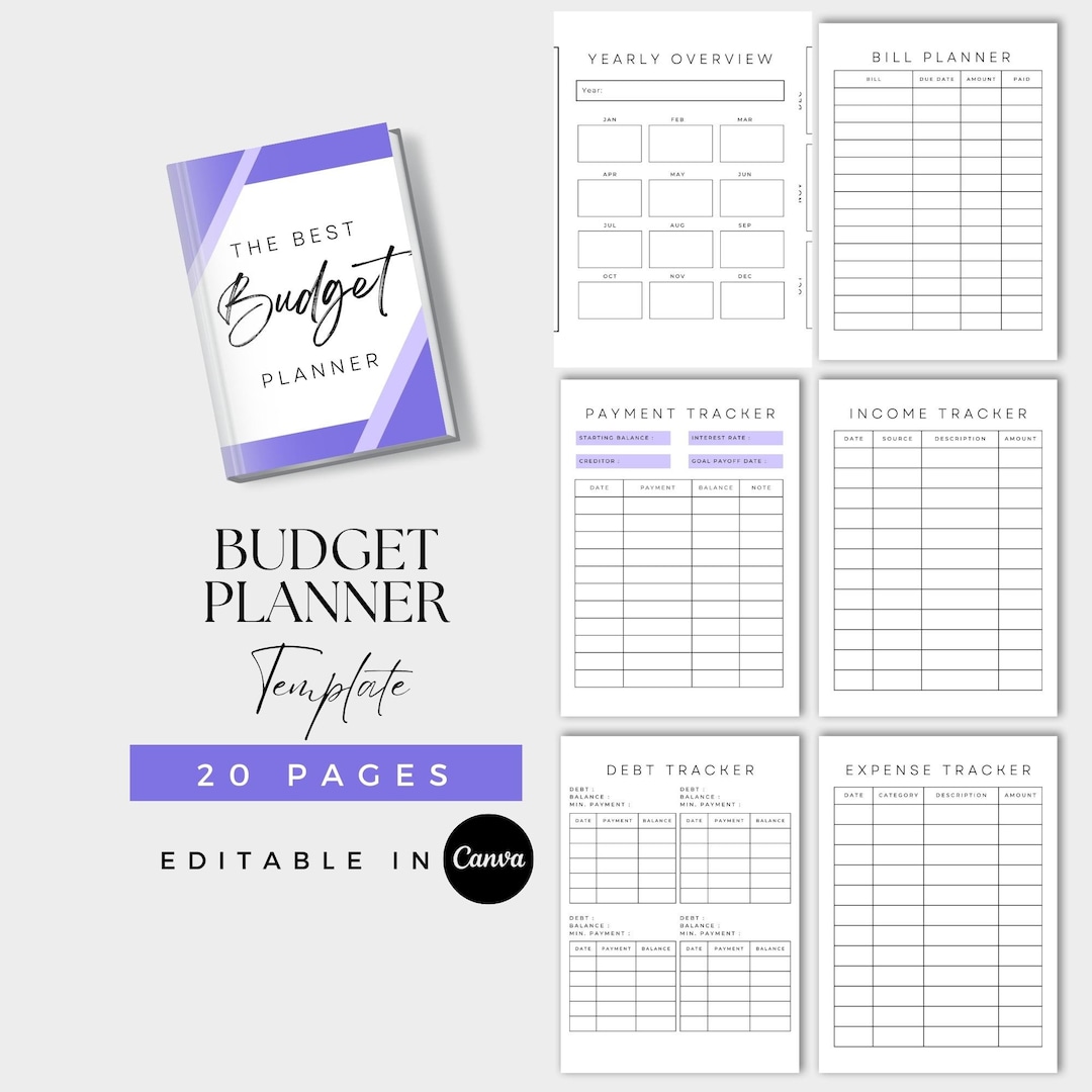 The Best Budget Planner Digital Budget Planner Finance - Etsy