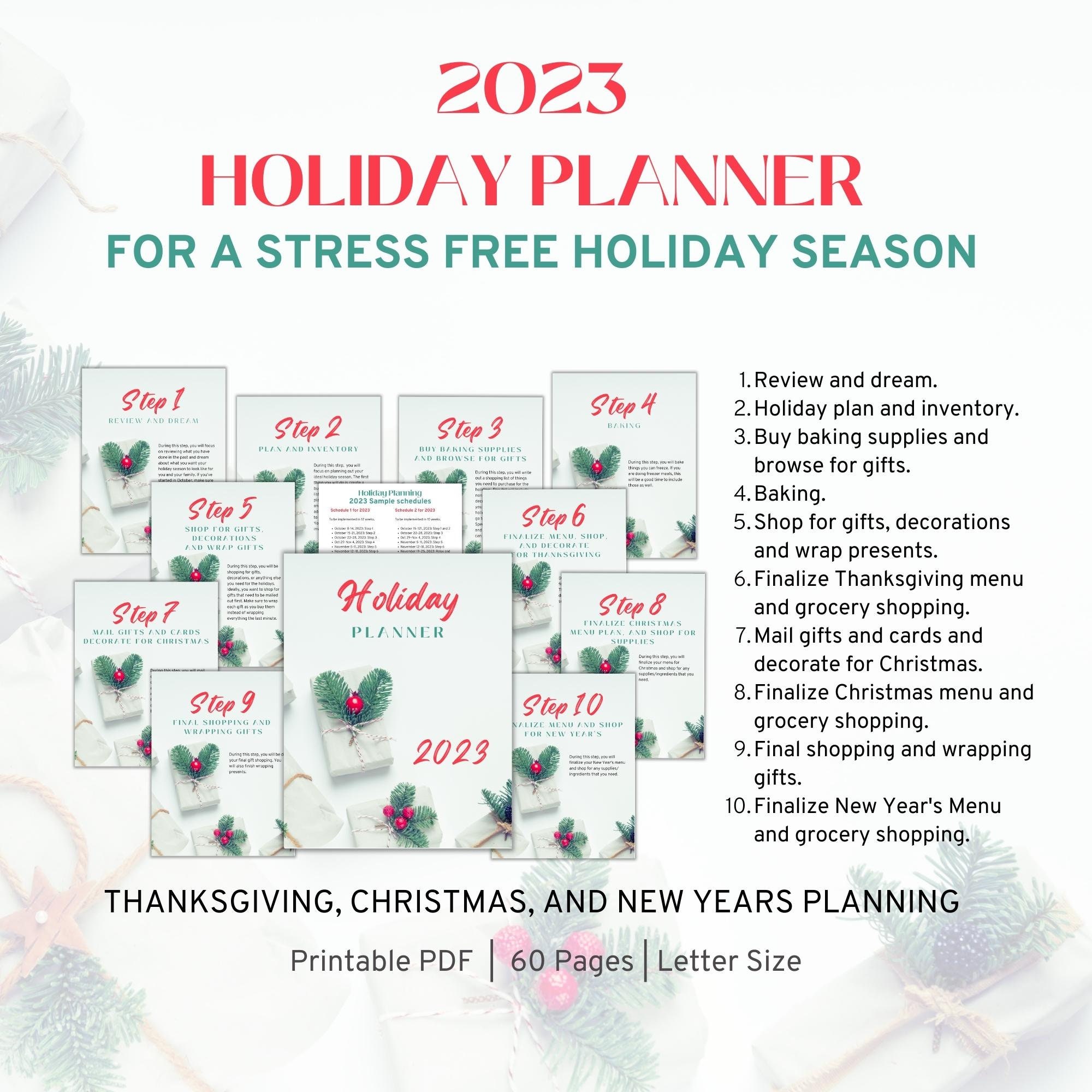 Printable Holiday Planner Printable Holiday Binder Etsy