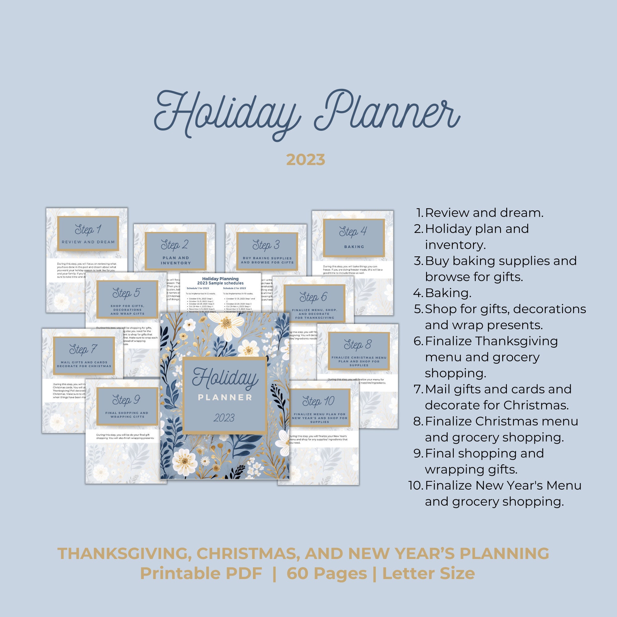 Printable Holiday Planner 2023 Printable Holiday Binder - Etsy