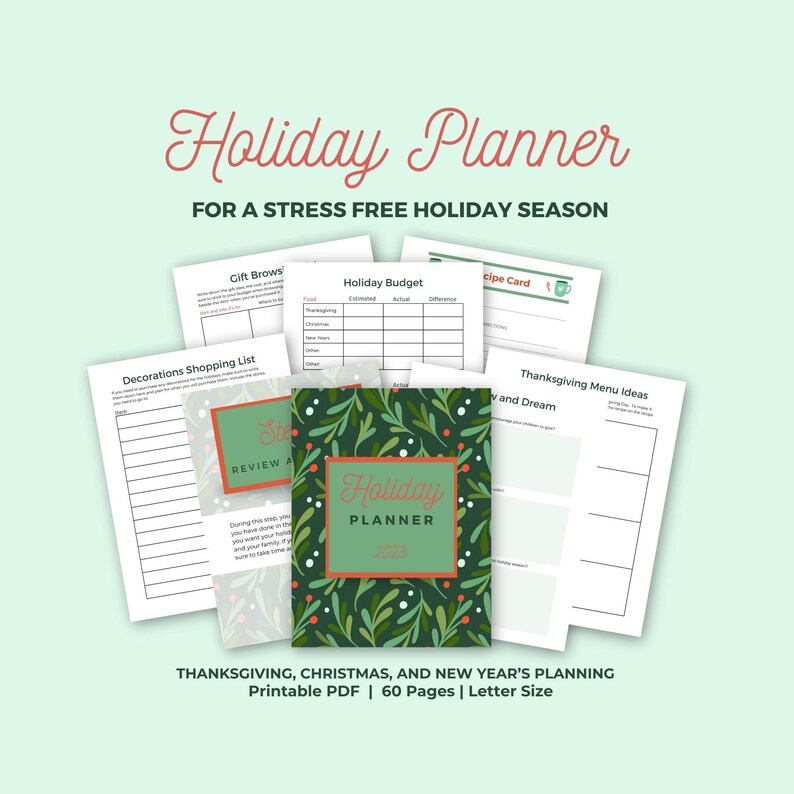 Printable Holiday Planner 2023 Printable Holiday Binder Etsy Printable Holiday Planner 2023 Printable Holiday Binder Etsy