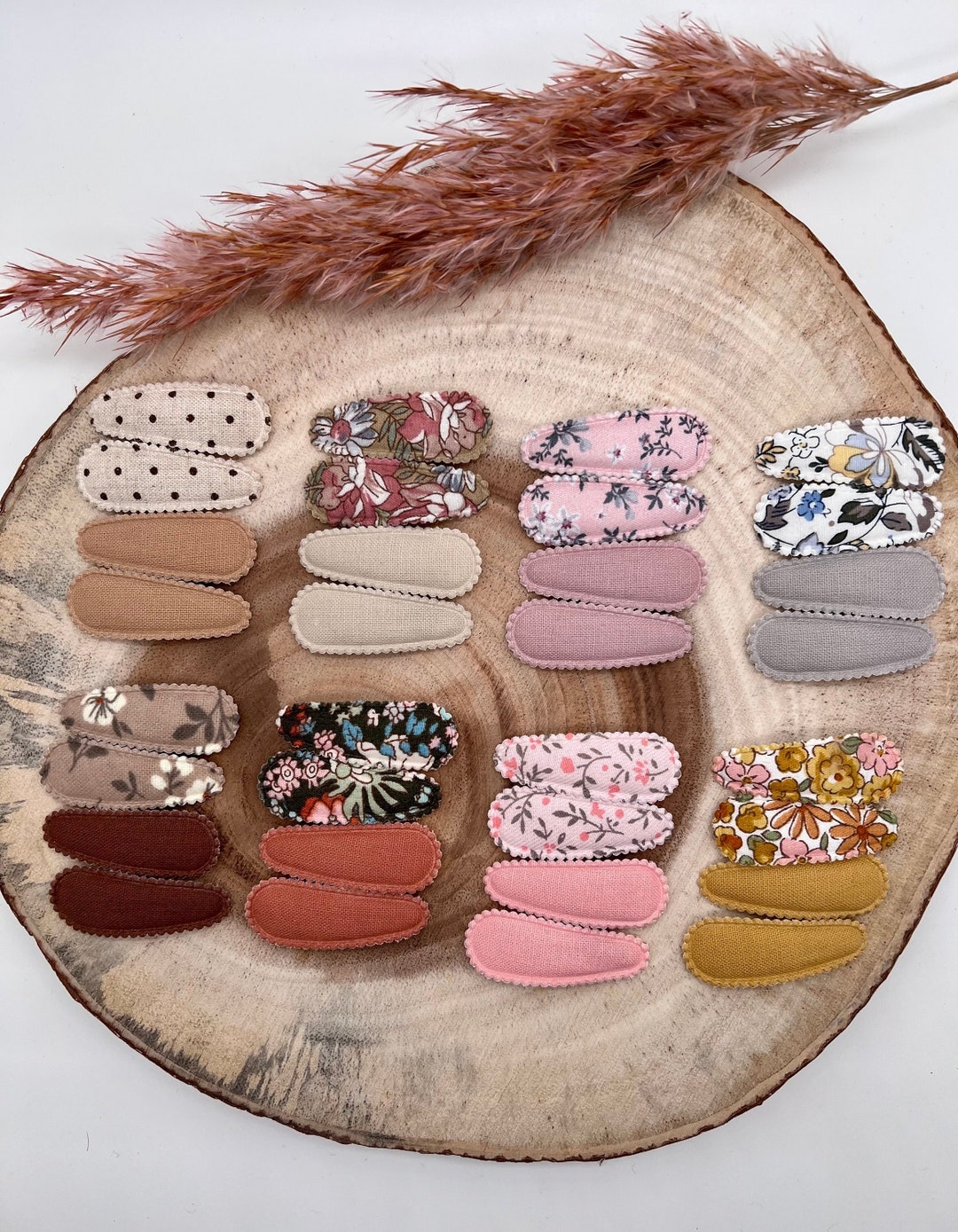 Set of 4 Baby Children Girls Women Hair Clip Hair Clip Fabric Clip ...