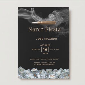 Narco Invites - Etsy