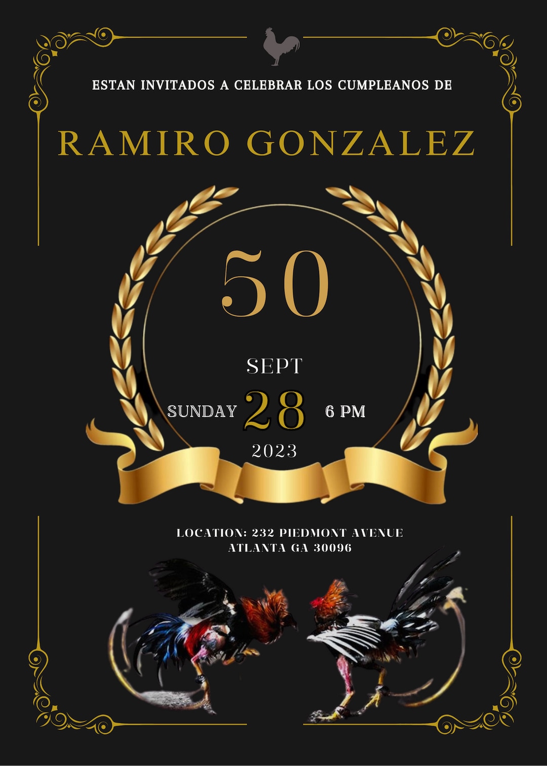 Gallo Invitation - Etsy