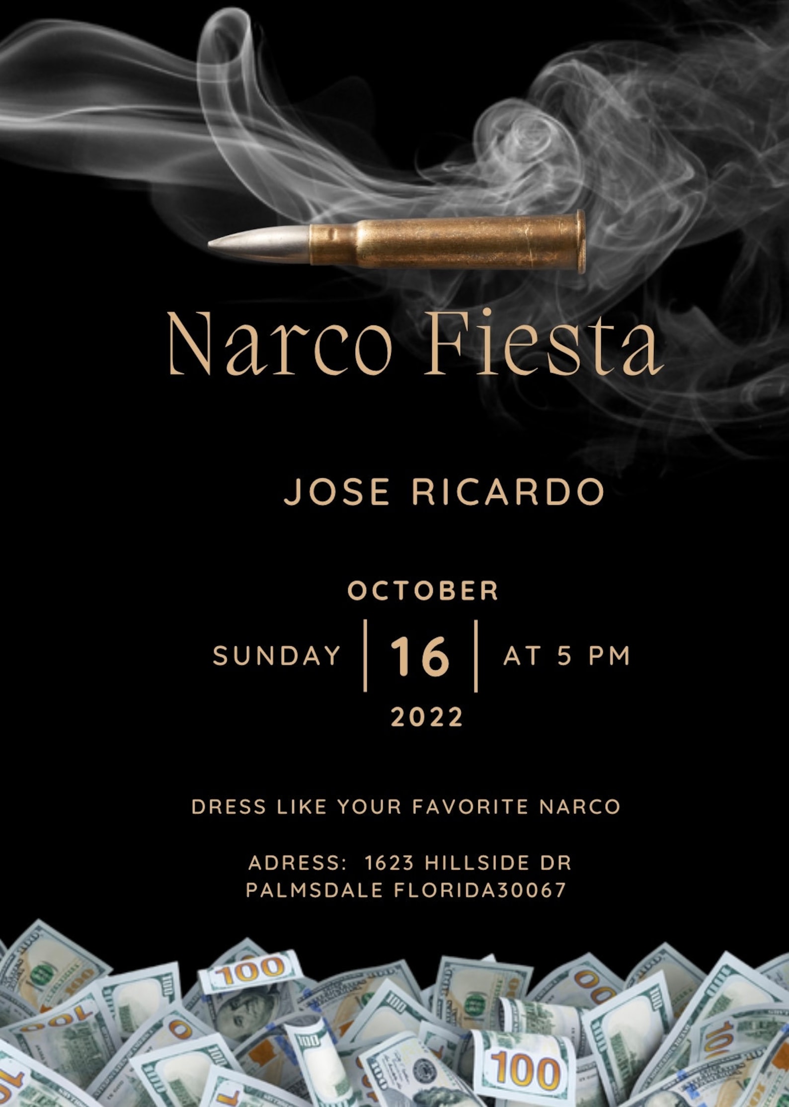Narco Invites - Etsy