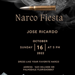 Narco Invites - Etsy