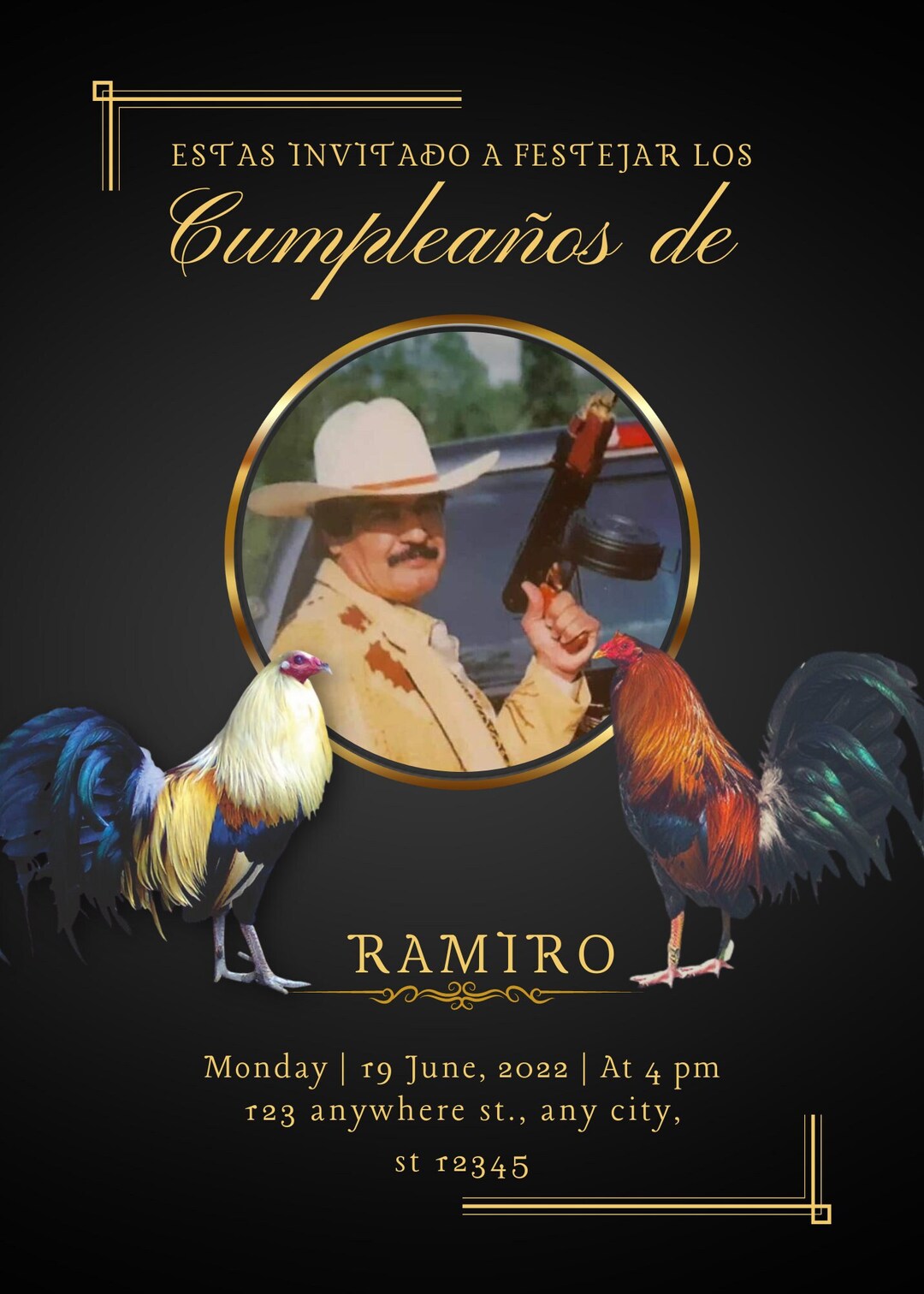 Narco Invitation - Etsy