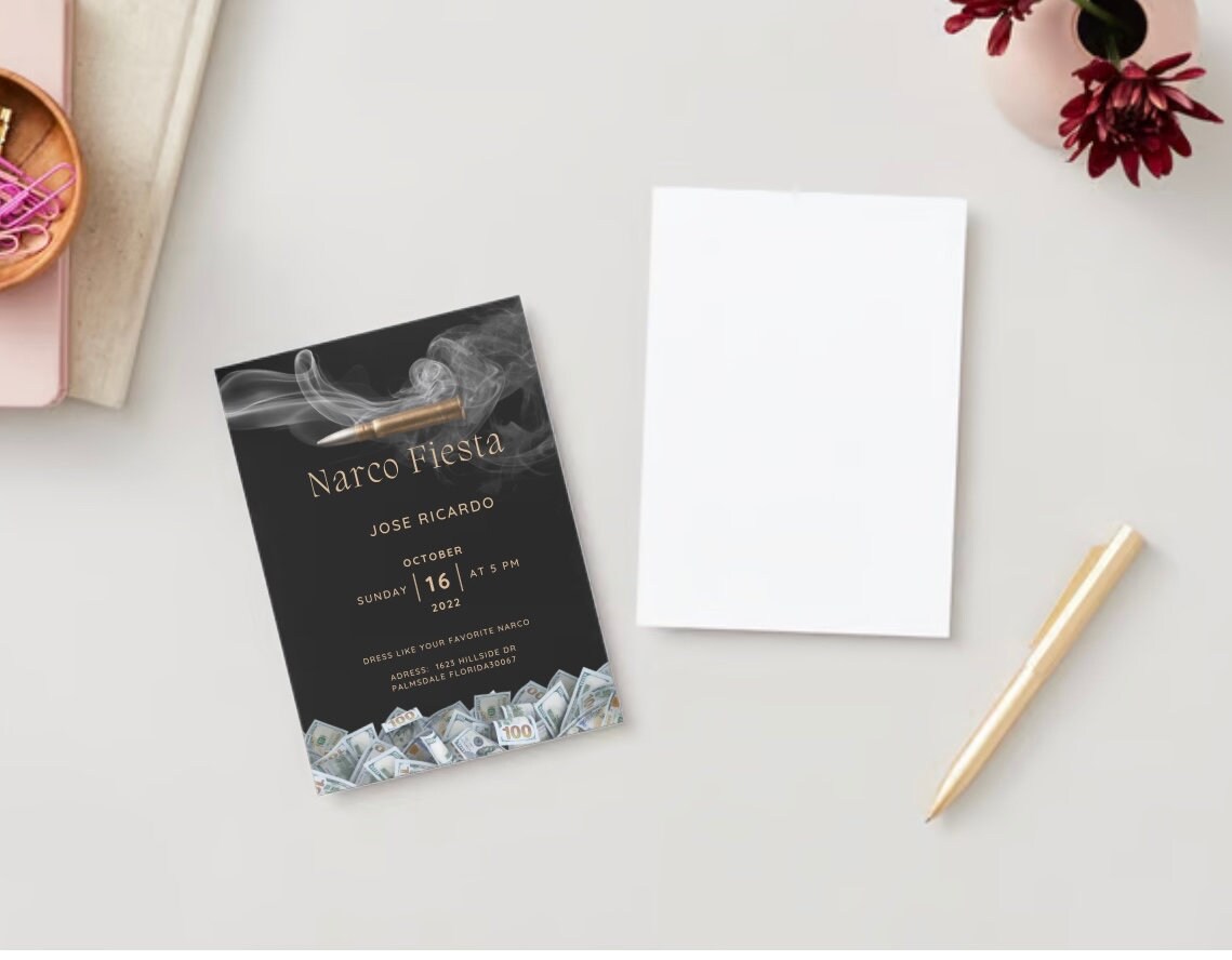 Narco Invites - Etsy