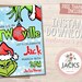 Twoville Birthday Party Invitation, Grinch Birthday Invitation, 2nd ...