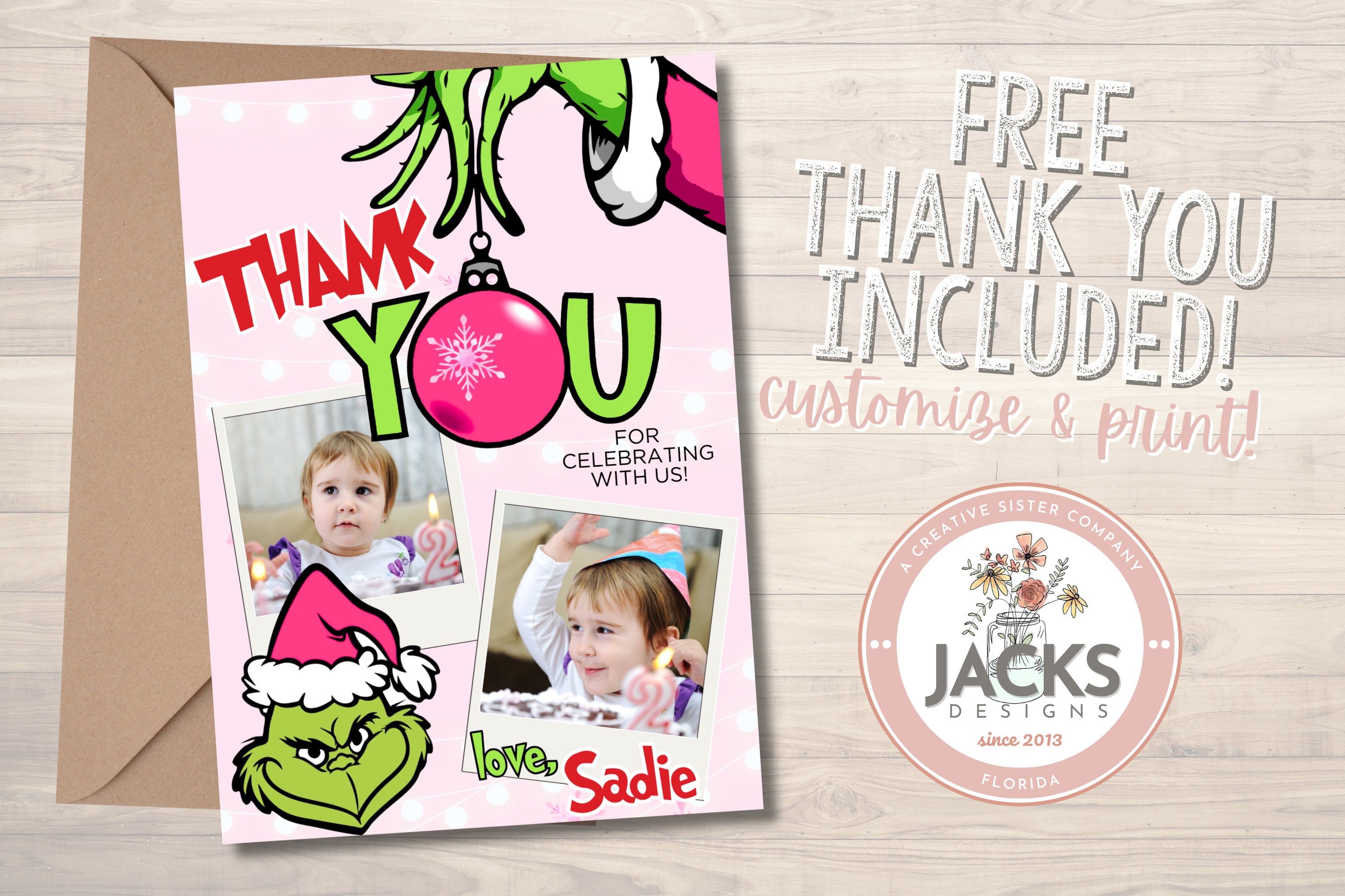 Twoville Birthday Party Invitation, Grinch Birthday Invitation, 2nd ...