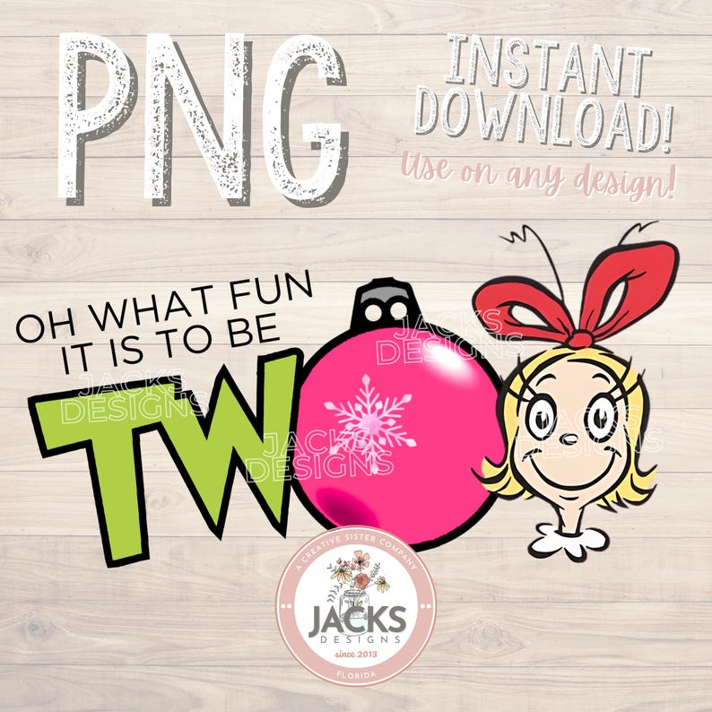 Twoville Birthday Party PNG, Cindy Lou Birthday Invitation, 2nd ...