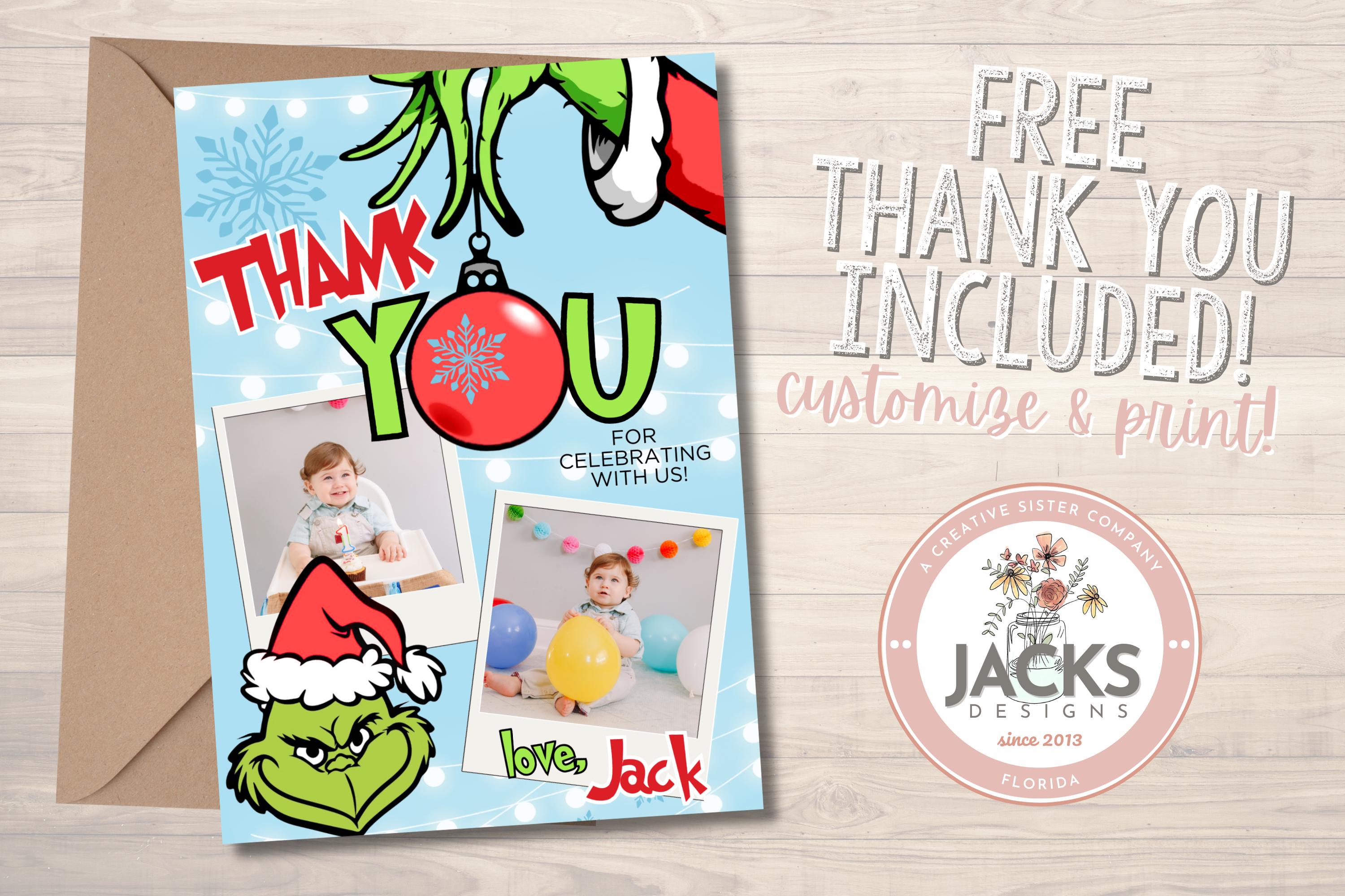 Twoville Birthday Party Invitation, Grinch Birthday Invitation, 2nd ...