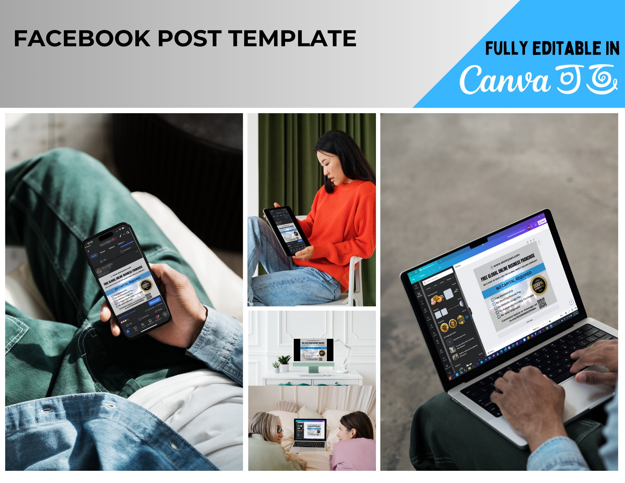 Editable Facebook Post for Your Business. Fully Customizable Using ...